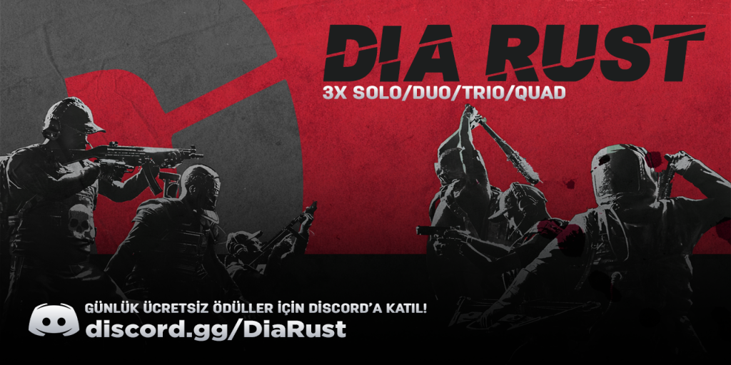 Server [EU/TR] DIA RUST 3X SOLO/DUO/TRIO/QUAD | FPS+ | YENİ BAŞLAYAN ...